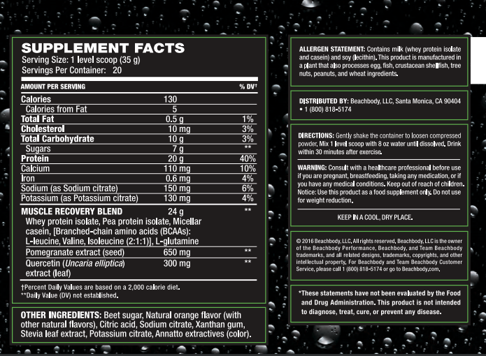 P90X ® Recovery Drink | Insanity Results & Recovery Formula